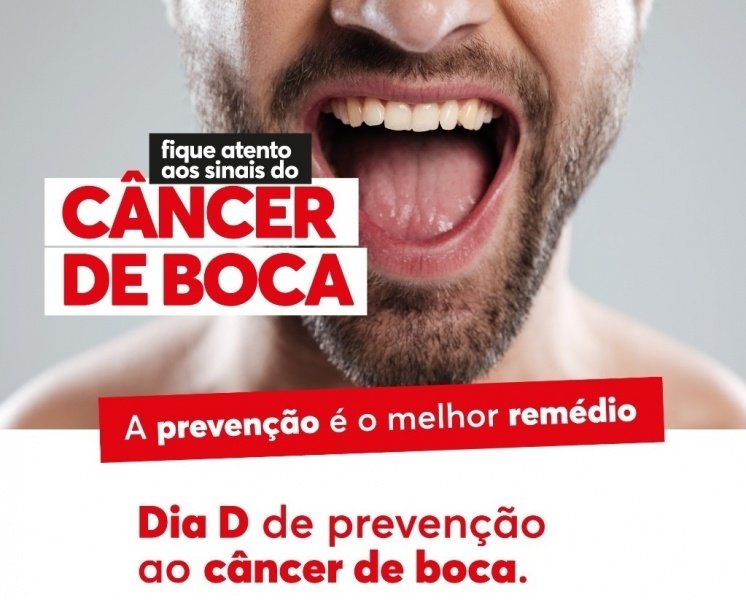 Caco Da Rosa - Dia D de prevenção ao câncer de boca acontece neste sábado